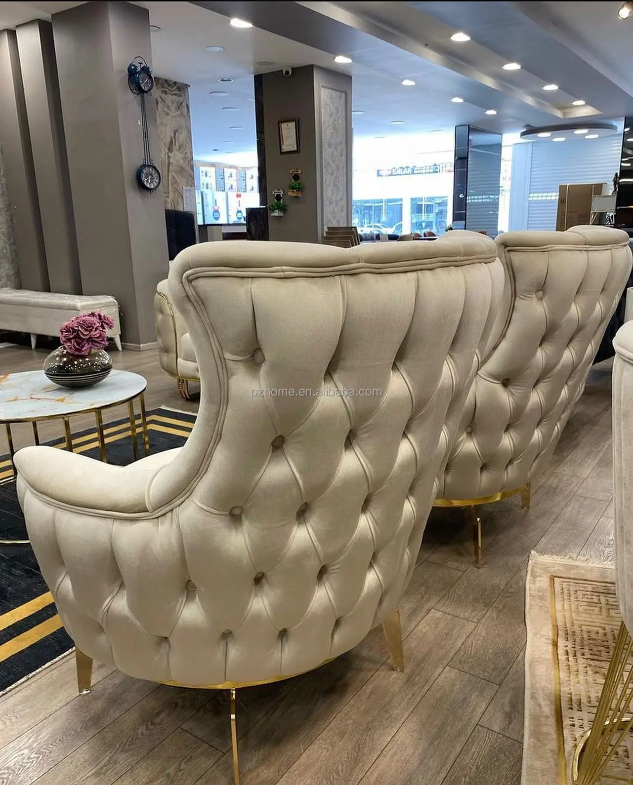 Luxury Modern Design One Love Seat Sectional Set Chesterfield Modular ...