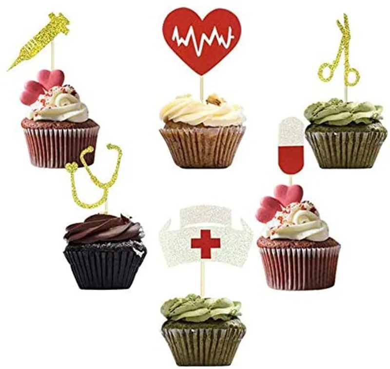 Nursing Cap Cupcake Toppers