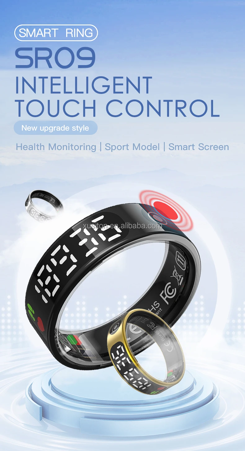 SR09 Smart Ring - Intelligent Fashion with Heart Rate