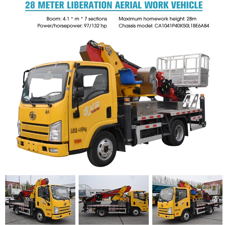 Truck-Mounted Aerial Platform Lifting Load-Lift Tower 27m 28m 32m ...
