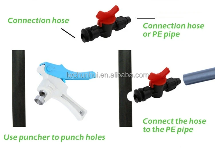 Efficient Garden Drip Irrigation with 16mm Lock Bypass Valve