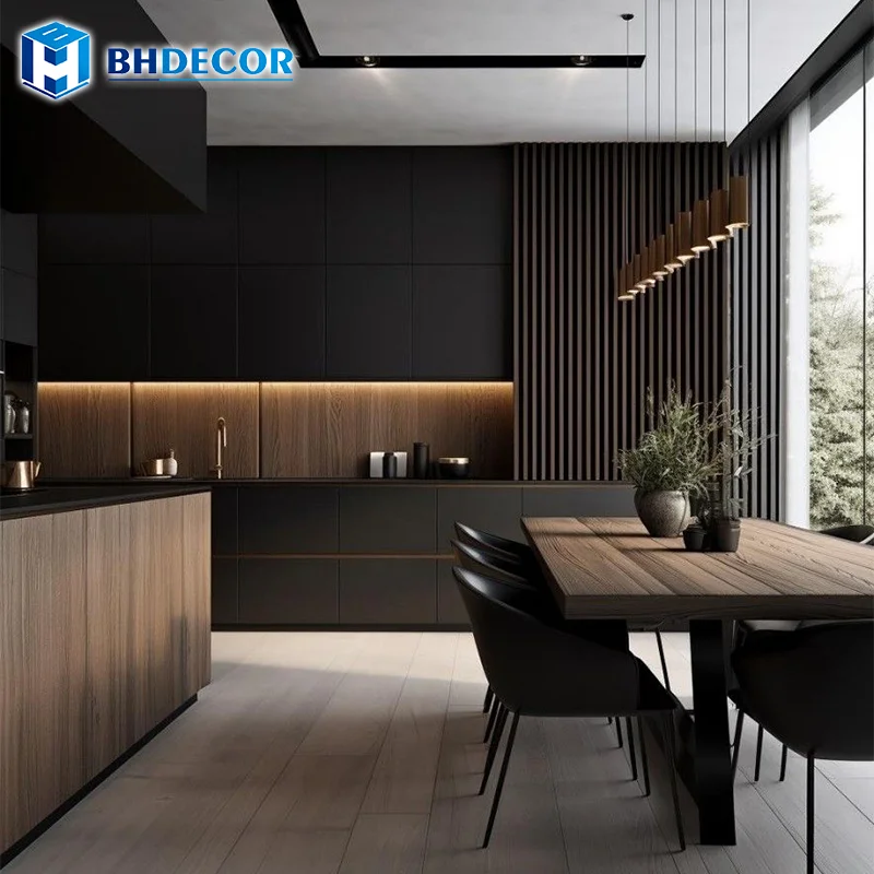 Custom Kitchen Cabinets Italian High Gloss Laminate Hdf Mdf Acrylic ...