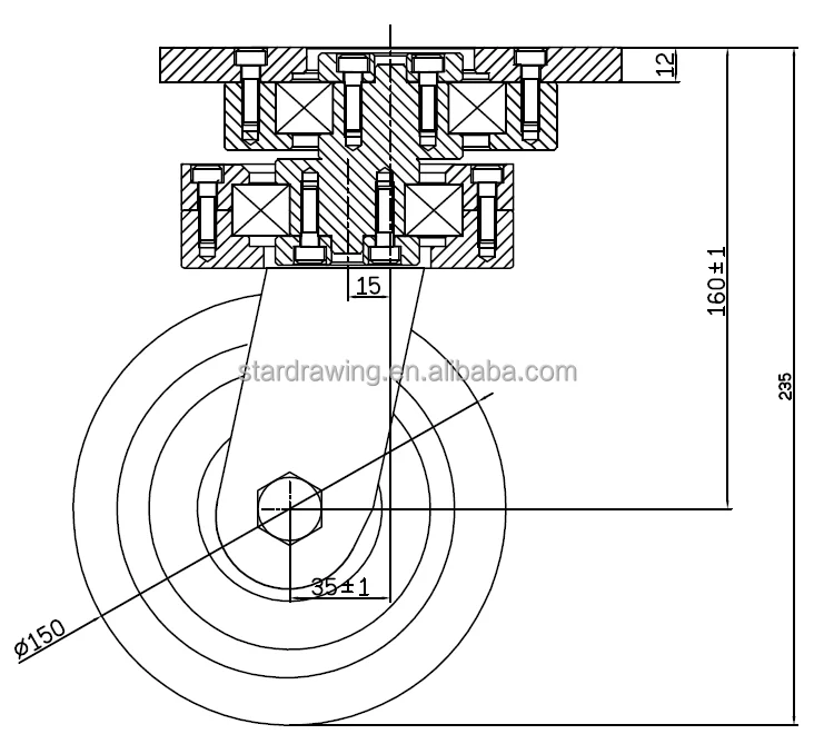 SS Dual Wheel Agv Caster Wheels - Small Swivel Radius Design