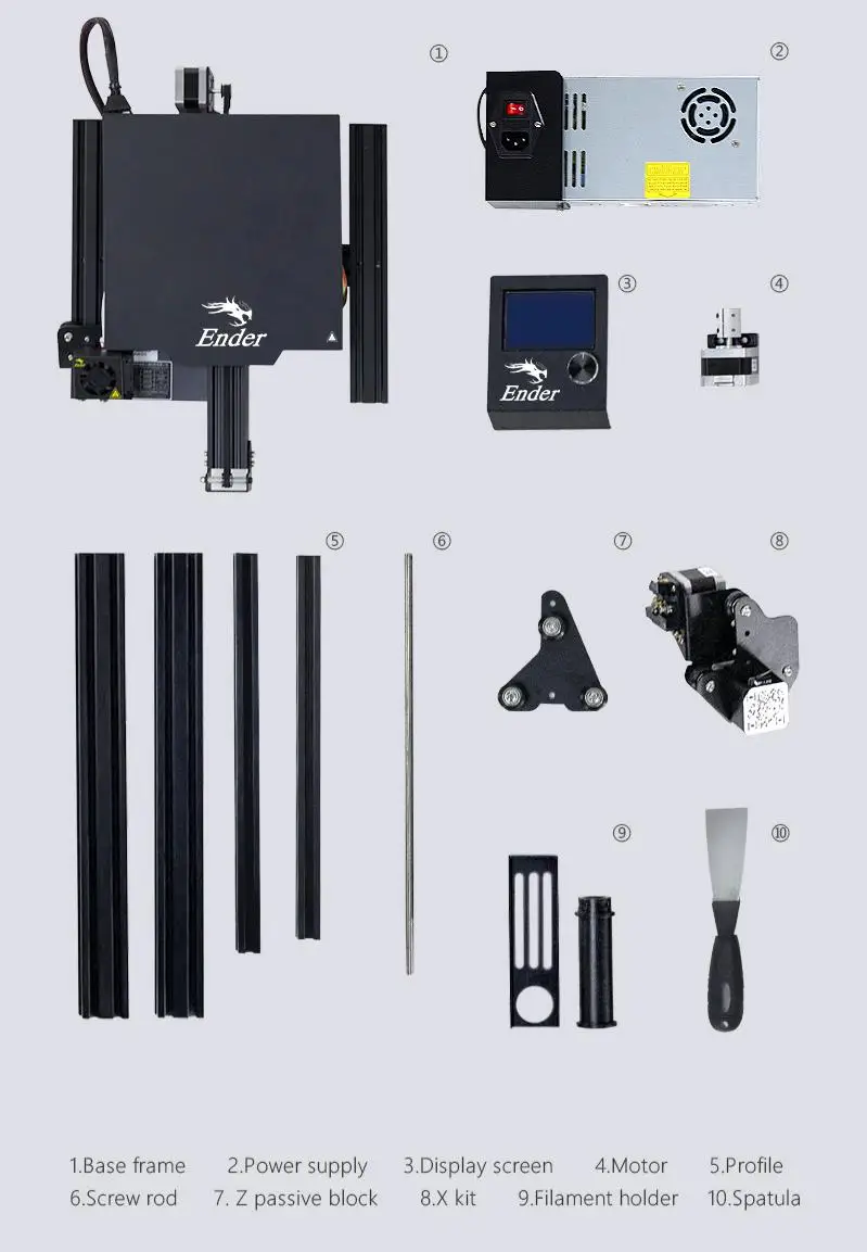 Creality Ender 3 Pro 3d Printer With Upgrade Cmagnet Build Surface ...