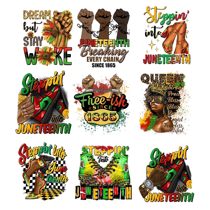 Huarui Blackhistory Month Heat Transfers - Durable & Versatile