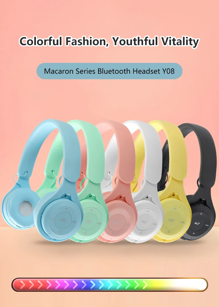 2023 Colorful Bluetooth Running Gaming Headsets with ANC