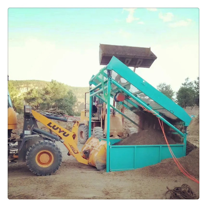 Factory Vibrating Screen Industrial Soil Sieve Machine Simple Screening ...