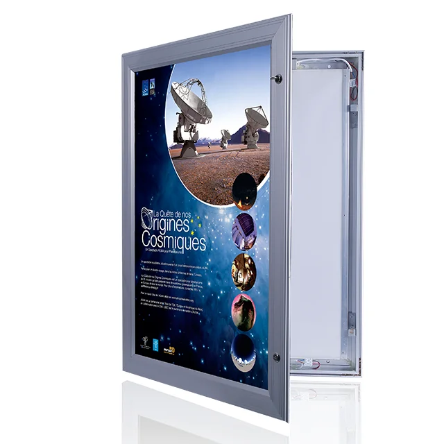 Waterproof Aluminum Profile Hinged Lockable Door Outdoor Advertising ...