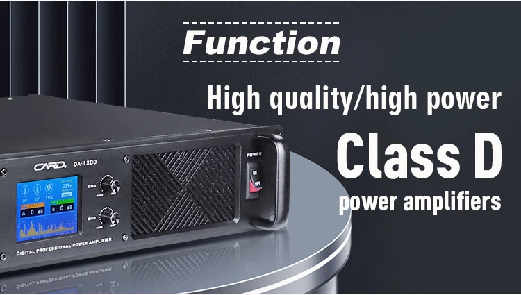 China Factory Professional Amplifier Class d 2U 2 Channel Digital ...