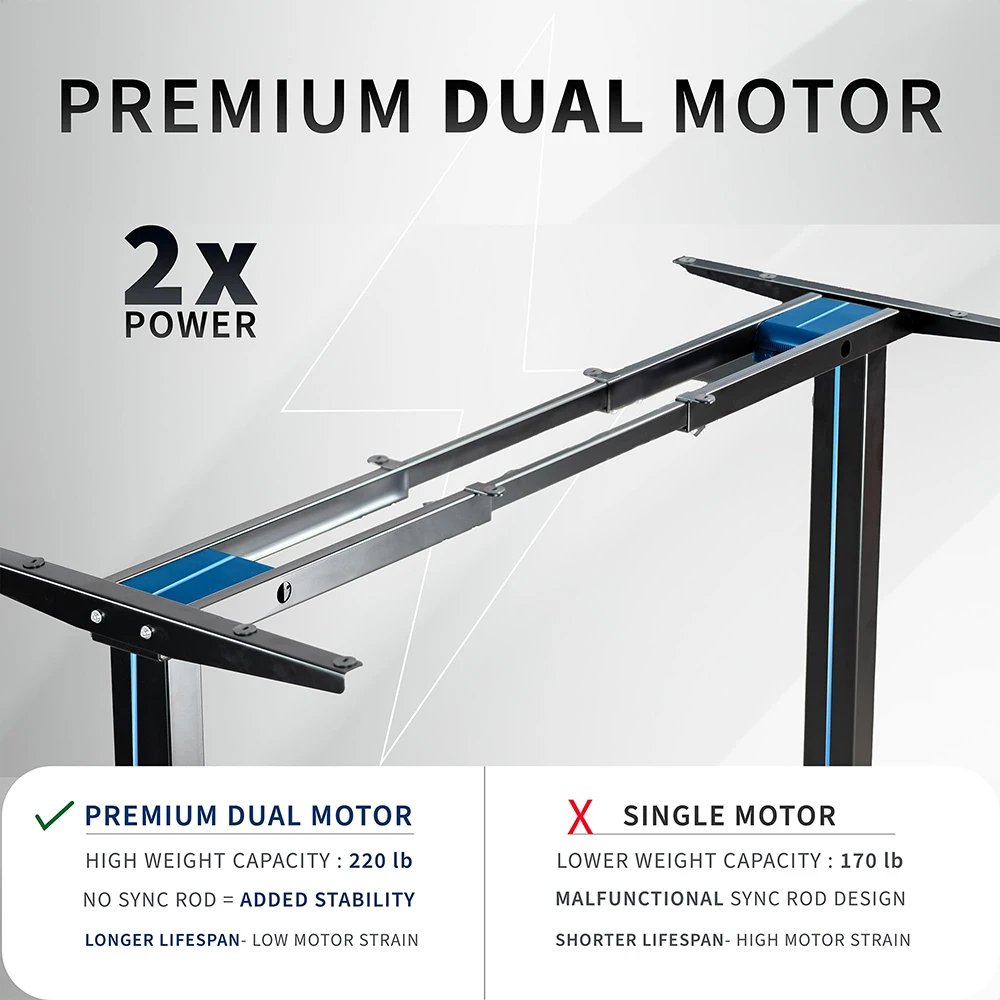 2025 Design Modern Luxury Ceo Office Desk Dual Motor Table Big Size ...