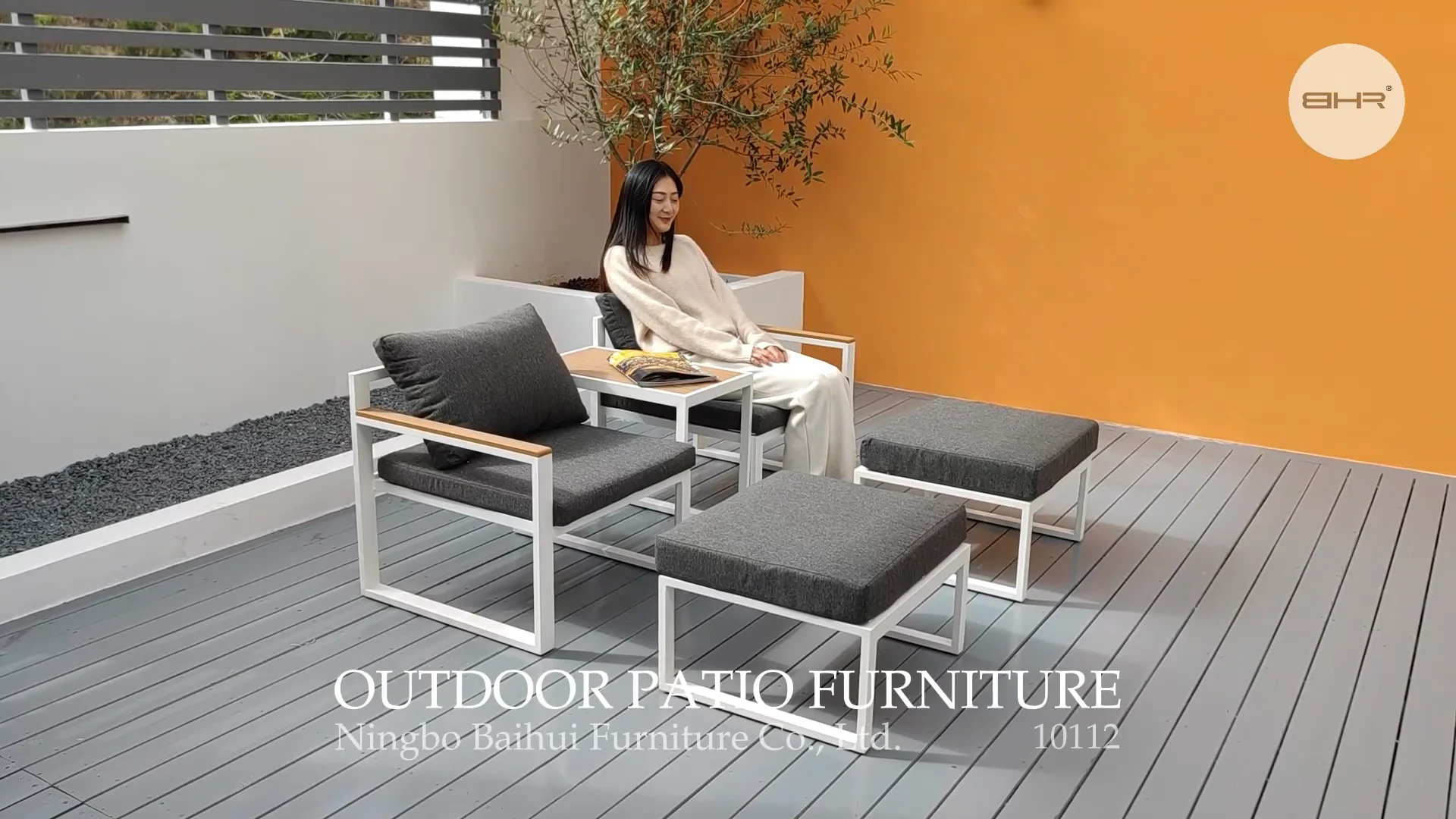 Bhr-balcony Sofa Small Set Terrace Veranda Sofa Rooftop Sofa Outdoor ...