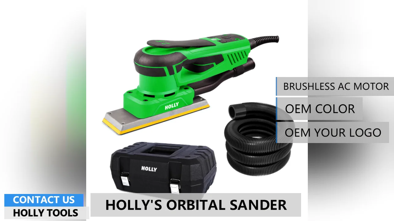 350w Variable Speed Orbit Sander Polisher 3/32 " Rectangular Pad ...