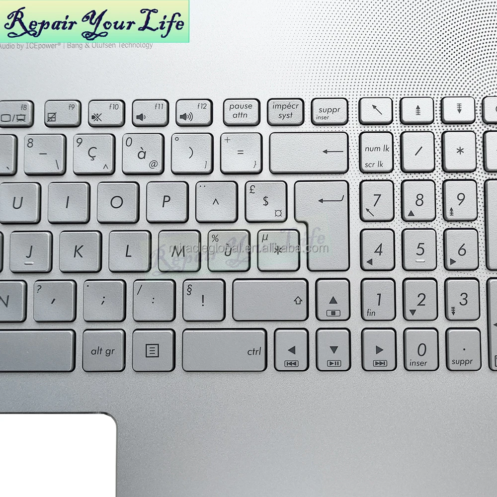 FR Replacement Backlight Keyboard for Asus VivoBook Pro N752VX N752V ...