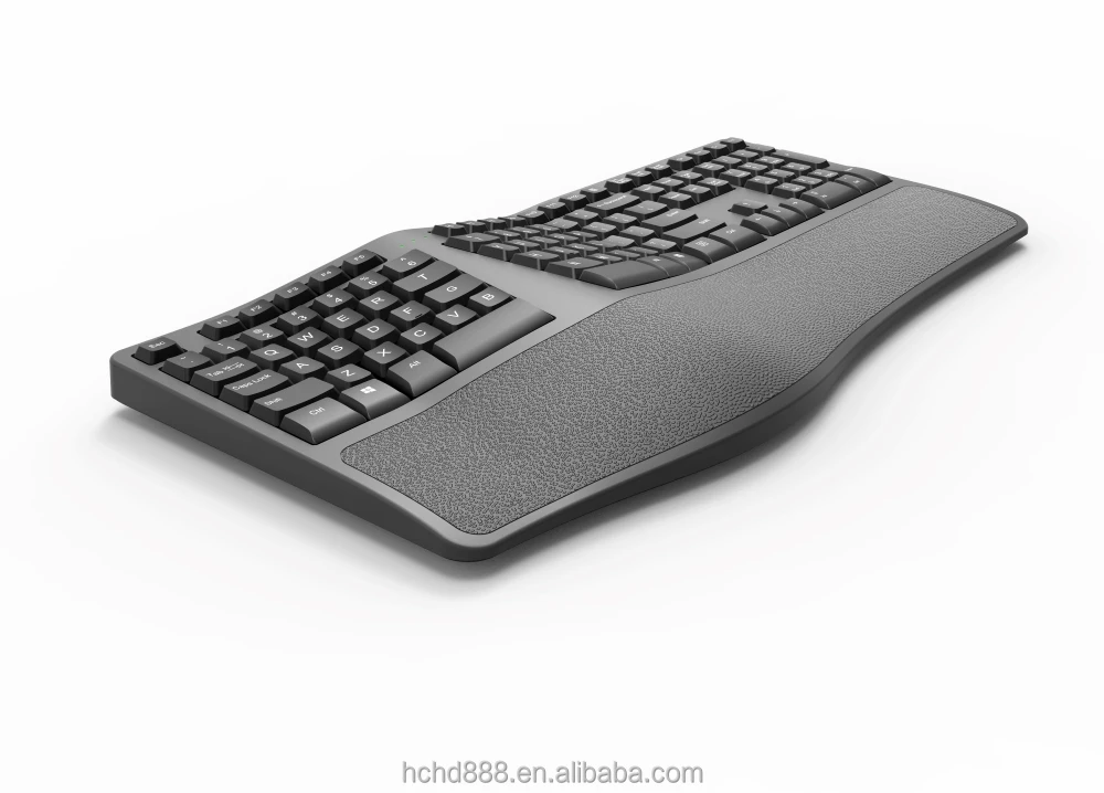 Ergonomic Wired Gaming Keyboard with Wrist Support & Multimedia Keys OEM