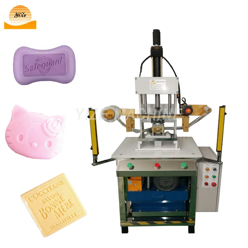Soap logo press moulding printing machine bar bath soap molding and ...