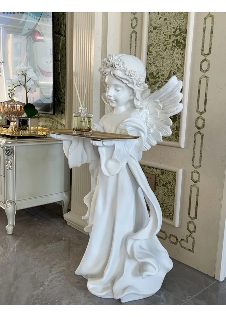 Retro Resin Angel Figurines - Perfect for Decoration & Gifts