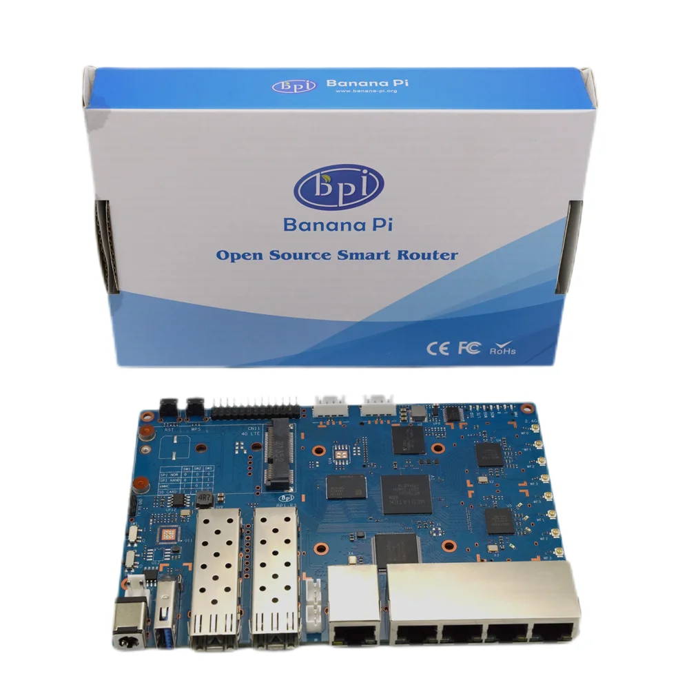 Banana Pi Bpi-r3 Router Board Mediatek Mt7986(filogic 830) Quad Core ...