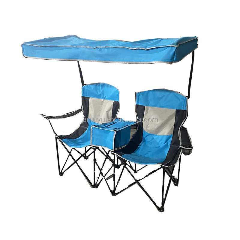 Outdoor Cheap Foldable Lawn Fishing 2-person Folding Double Beach Chair ...