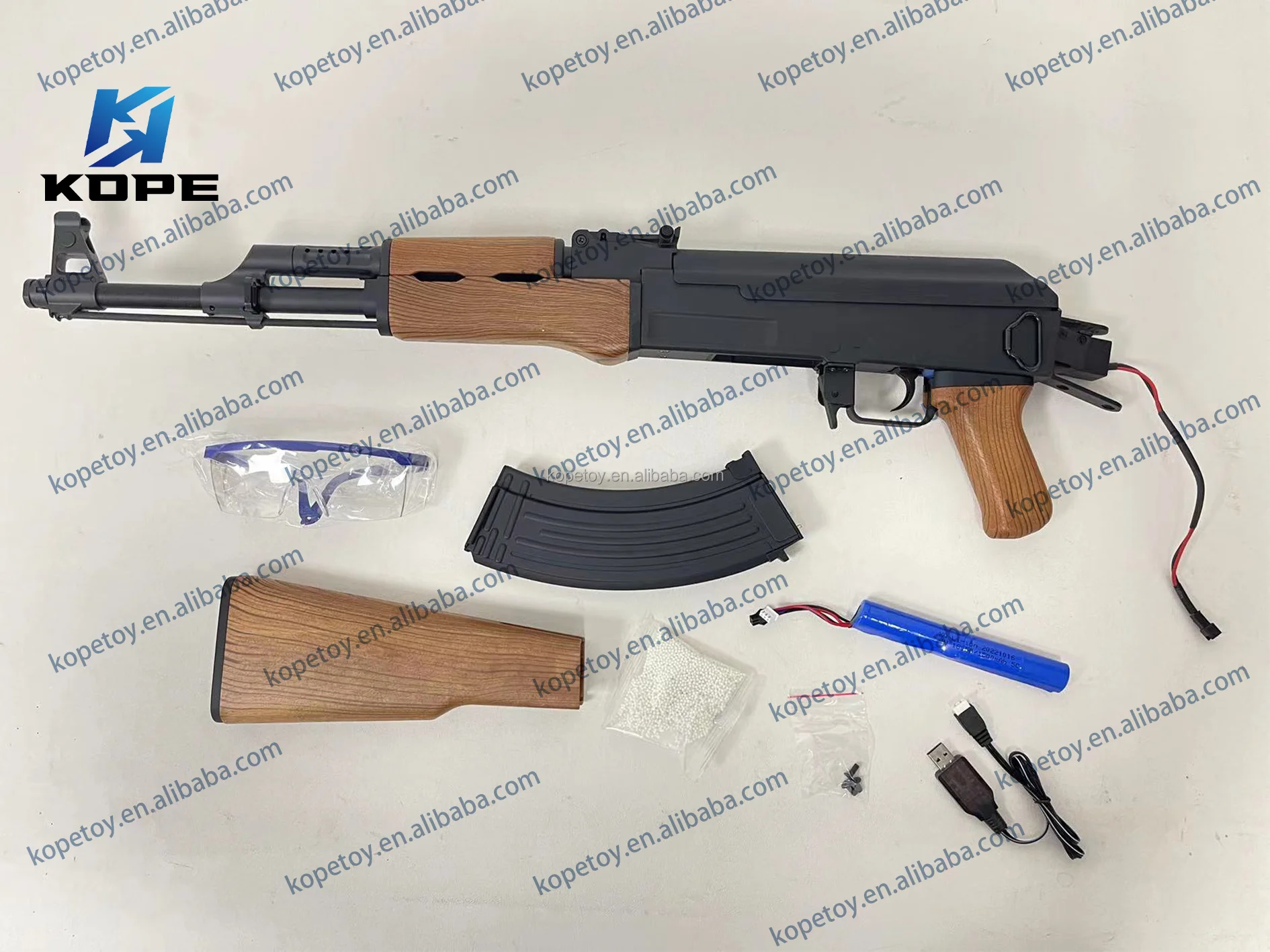 Kopetoy Cyma Ak47 Log Color Chip Assault Rifle Metal Gear Toy Guns Gel ...