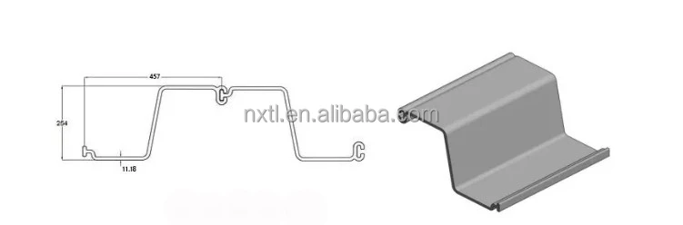 Nanxiang Lembar Pvc Pile Plastik Baja Lembaran Pile Plastik Pvc ...