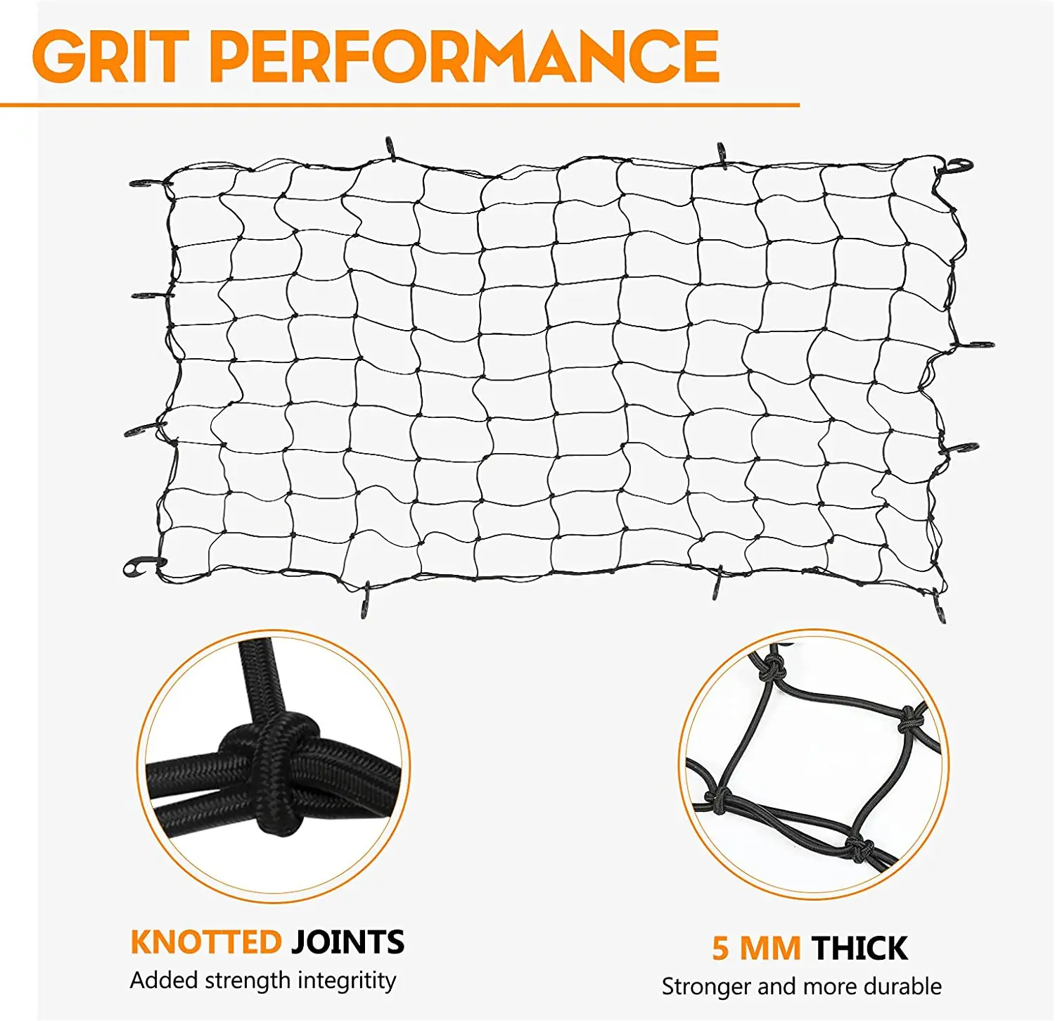 Custom Motorcycle Bicycle Luggage Elastic Bungee Cargo Net for Wagon ...