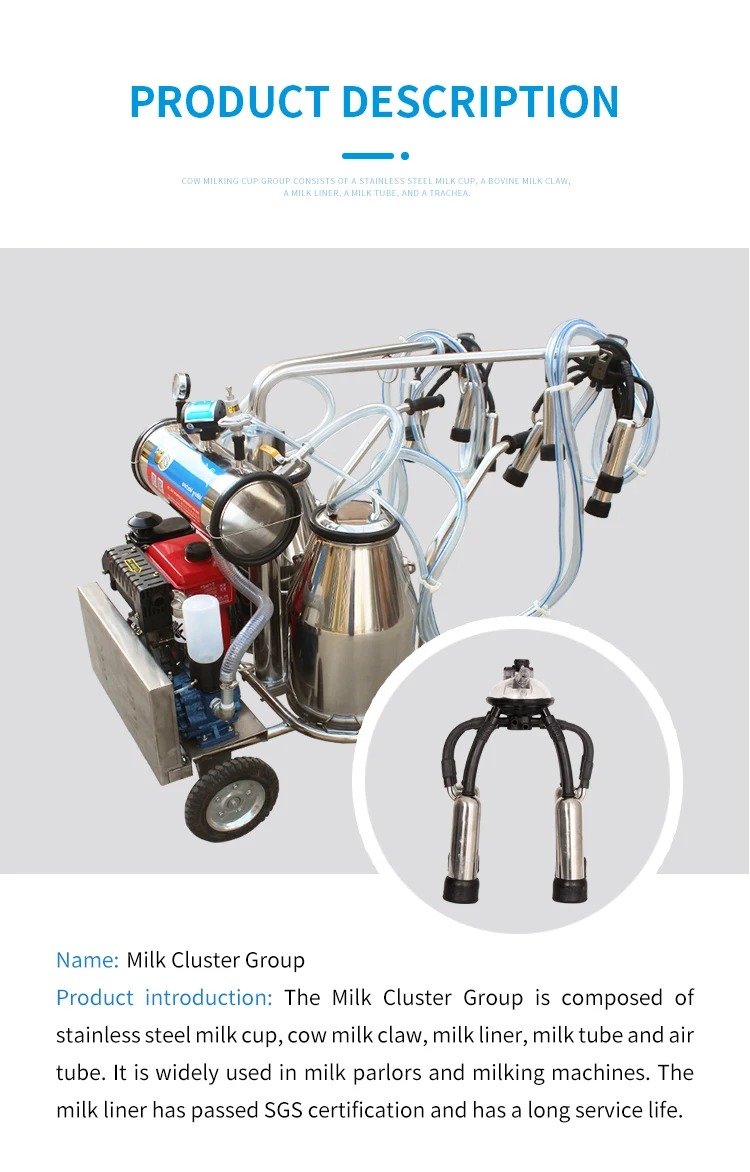 300CC Milk Claw Milking Cluster Group for Dairy Farms