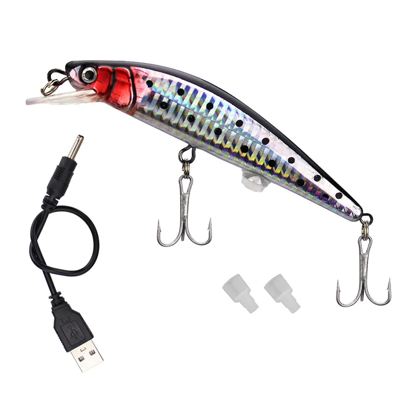 USB Rechargeable Twitching Vibration Fishing Lure - 12cm