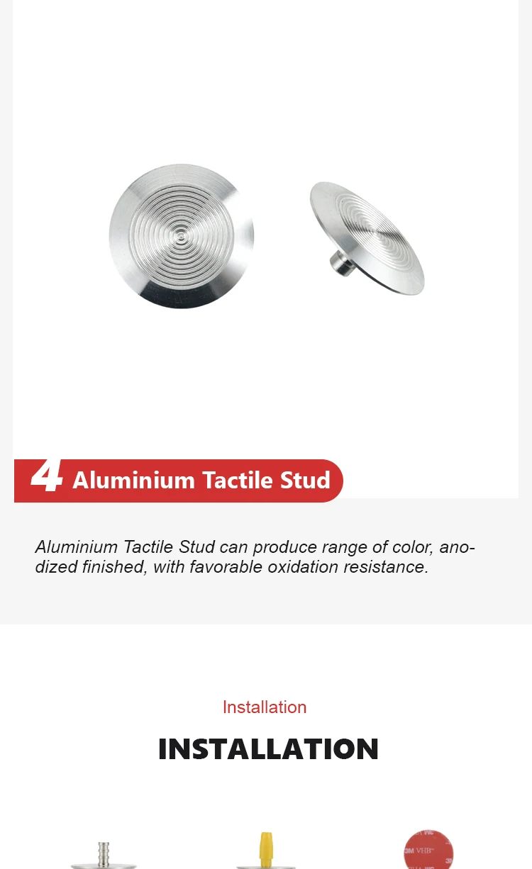 304 316 Stainless Steel Tactile Indicators for Safety