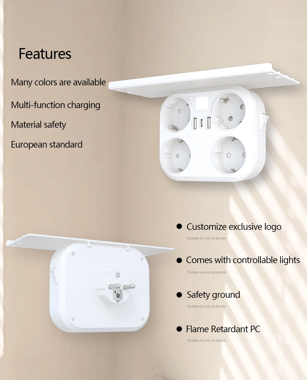 European Usb Rubik's Cube Socket Converter European Standard German ...