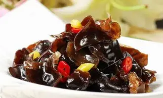 Dried Black Fungus Wood Ear Mushrooms Small Dried Black Fungus Mushroom ...