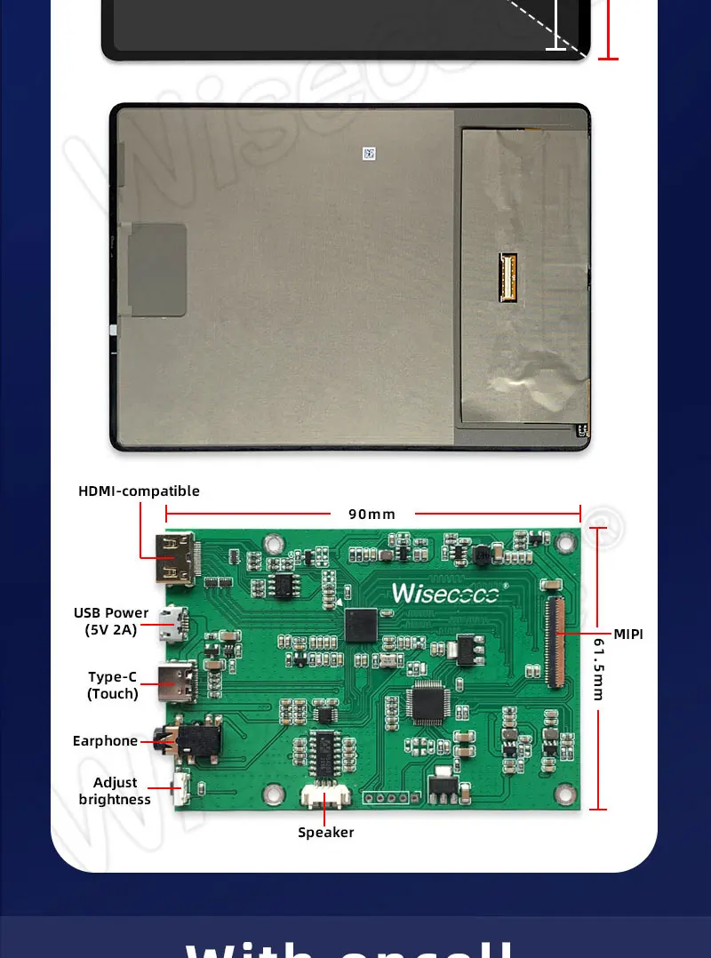 11 Inch AMOLED Display Module - High Resolution Touch Screen