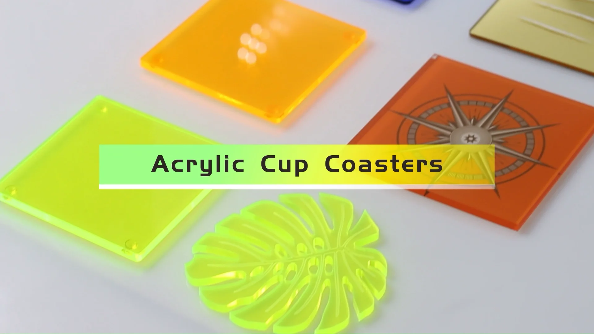 5mm 3mmclear Acrylic Rectangle Cup Coaster Stackable Uv Printing Pmma ...