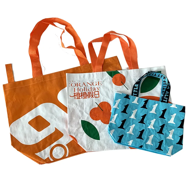 Small Laminated Boat Shape Bag Promotional Tote Pp Woven Different ...
