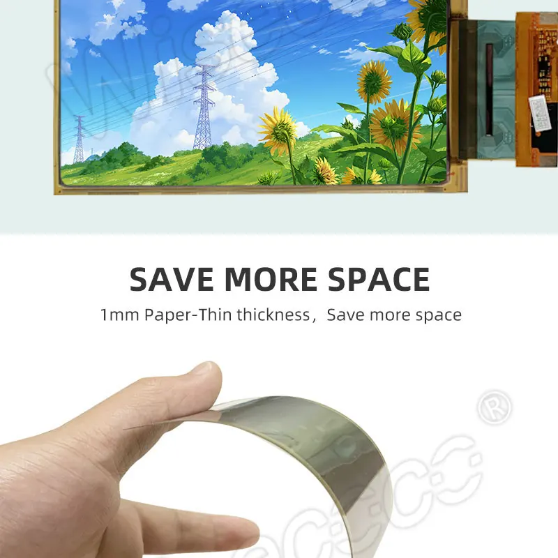 6 Inch Amoled Flexible 2k Resolution Paper-thin Curved 6inch Tft With ...