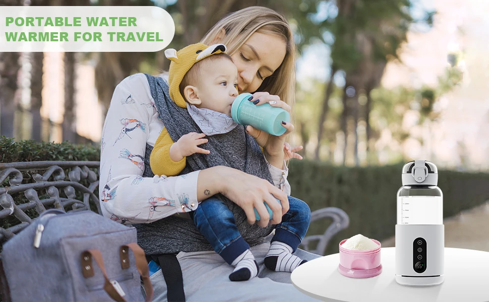 Portable Constant Temperature Water Glass Baby Feeding Bottle Water Warmer Rechargeable Milk ...