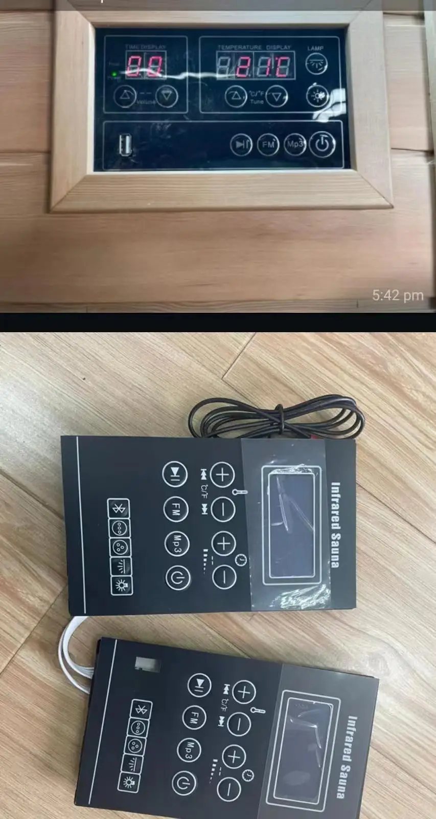 110V 120V 220V 240V Infrared Sauna Control Panel - Modern & Efficient