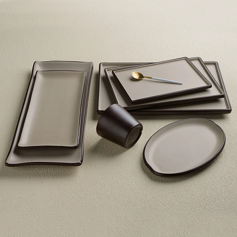 Melamine Two-Color Tableware - Perfect for Hot Pot & BBQ