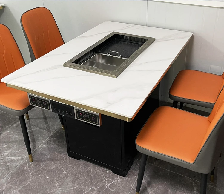 Modern Korean Indoor Bbq Grill Table Smokeless Restaurant Barbecue ...