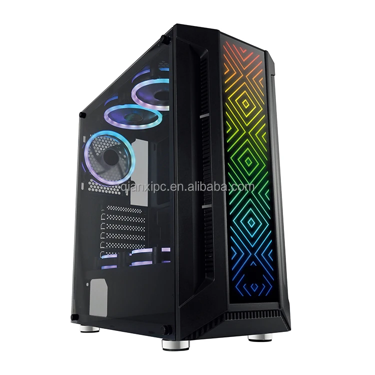 Pc Case Gaming Cabinet Two Tempered Glass Gaming Atx Mid Tower Gamer ...