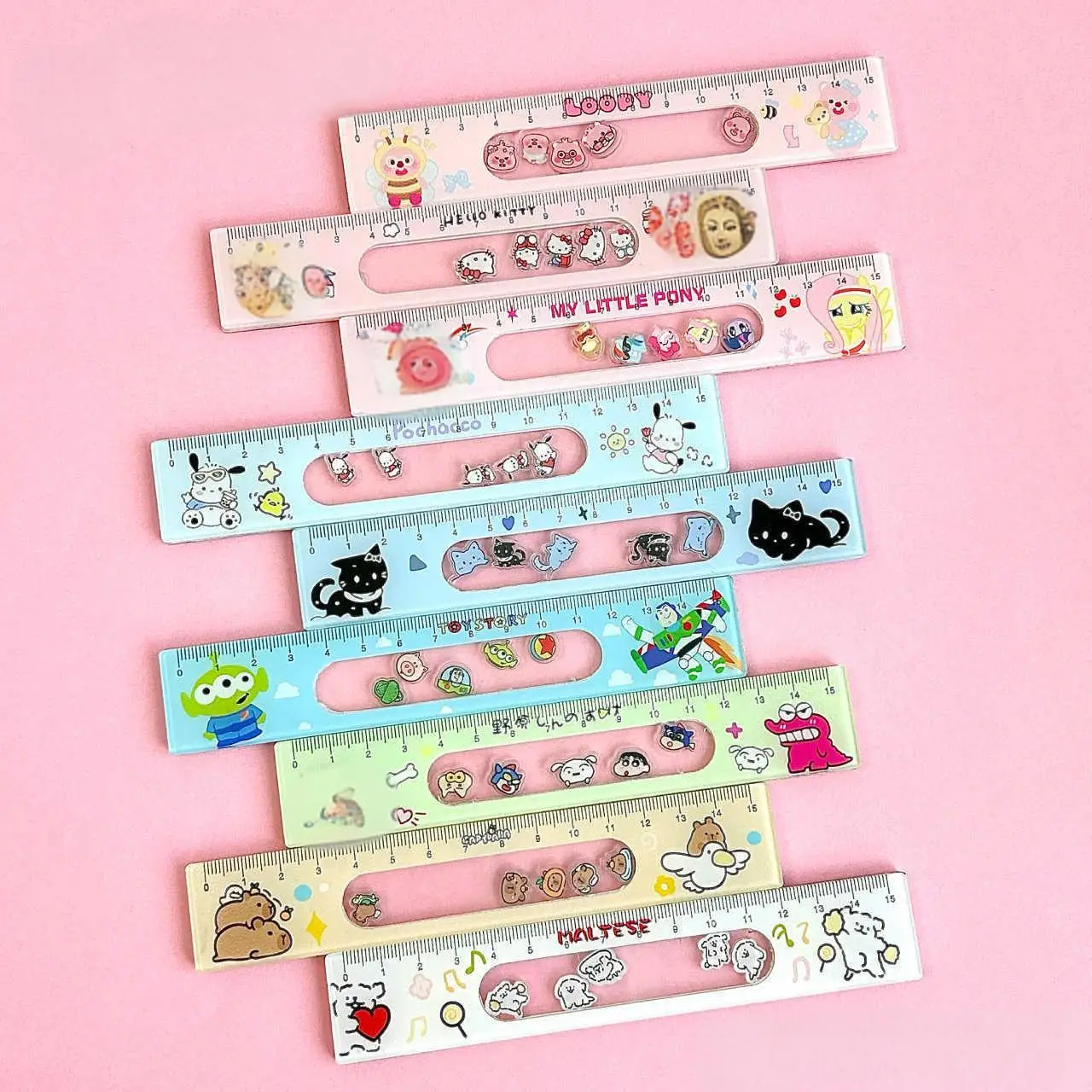 Custom Multifunction Kpop Anime Cartoon Acrylic Ruler Transparent ...