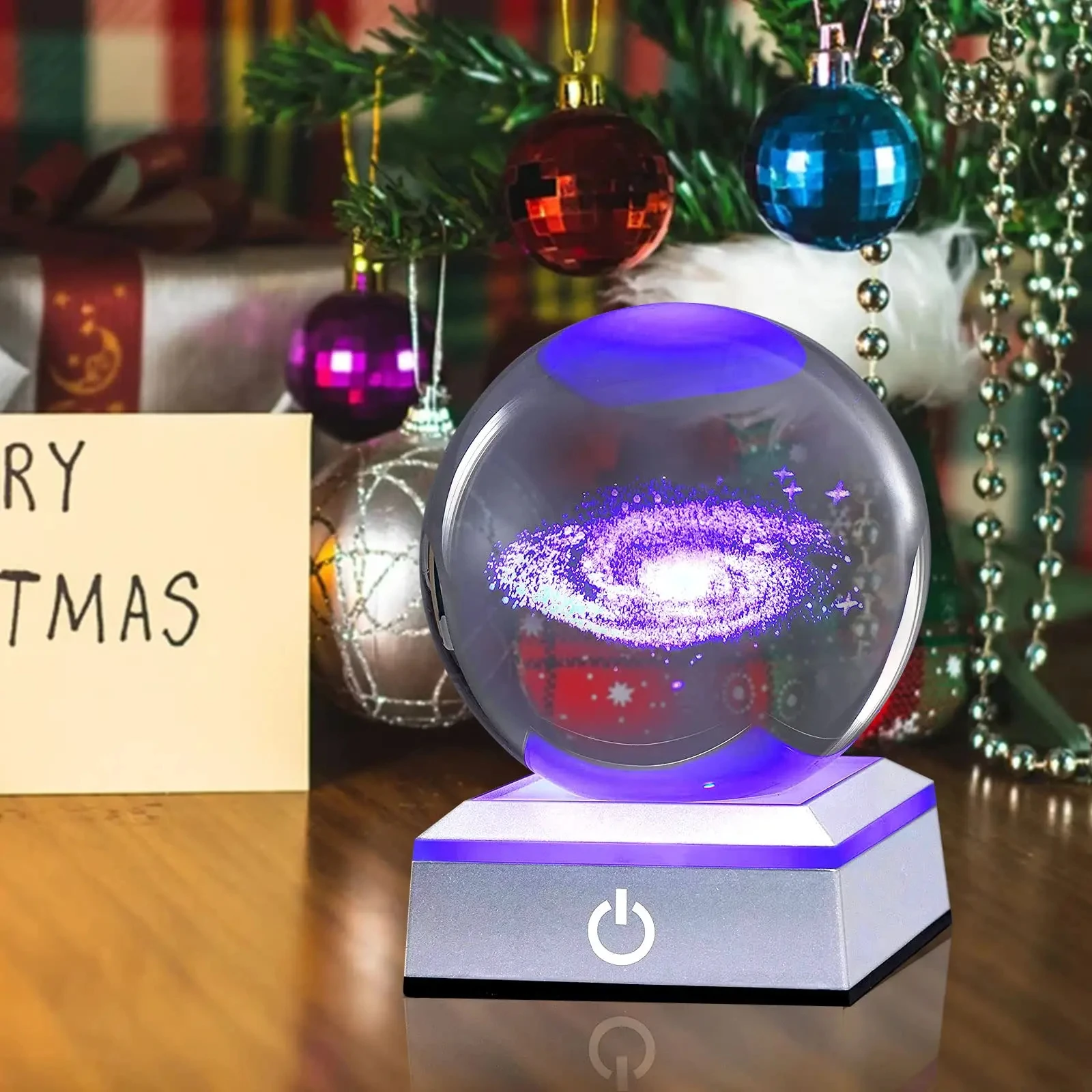 Vofull Crystal Ball Music Box Touch Control Remote Control LED Light ...