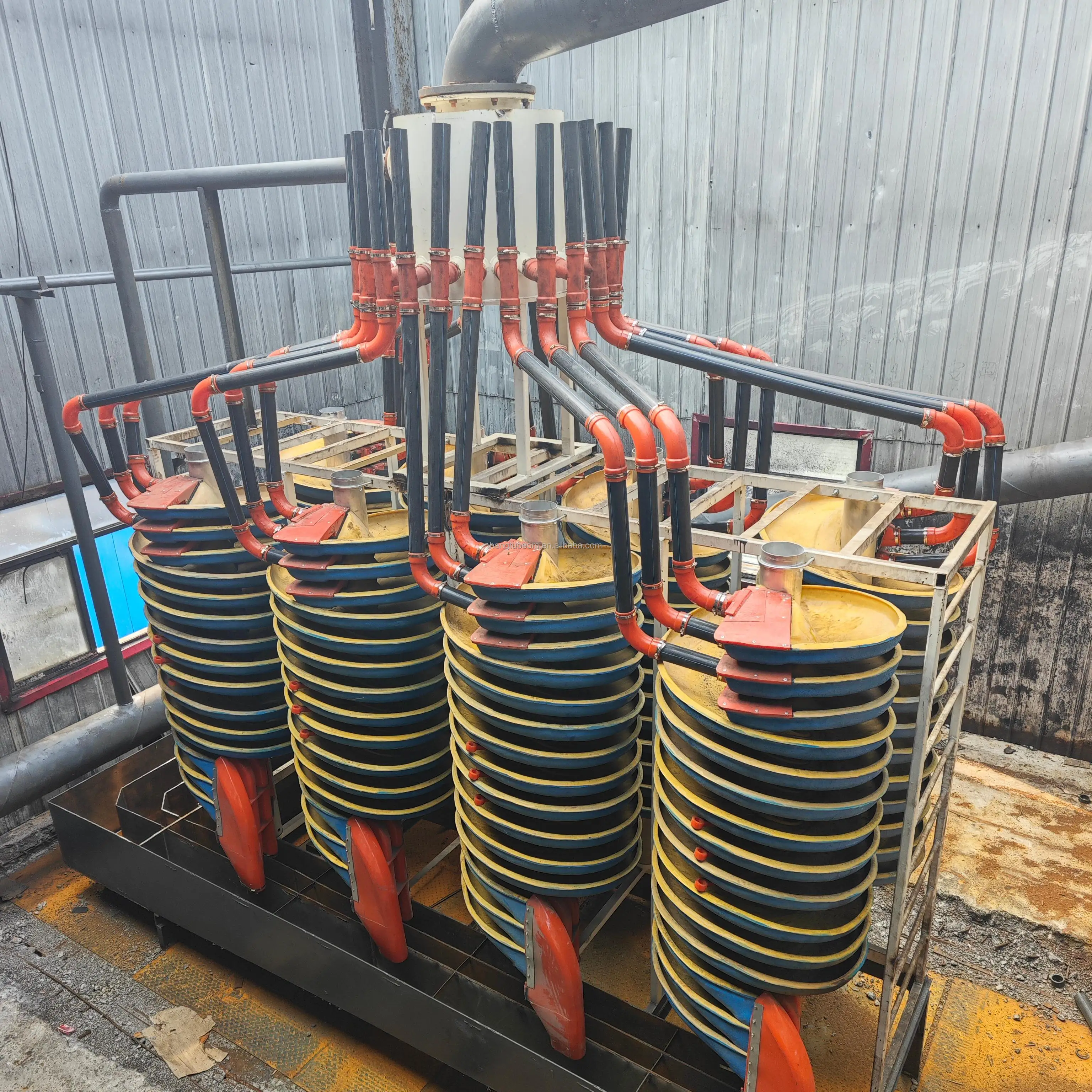 Mining Plant Spiral Separators Vertical Three-Way Screw Sluices 220V ...