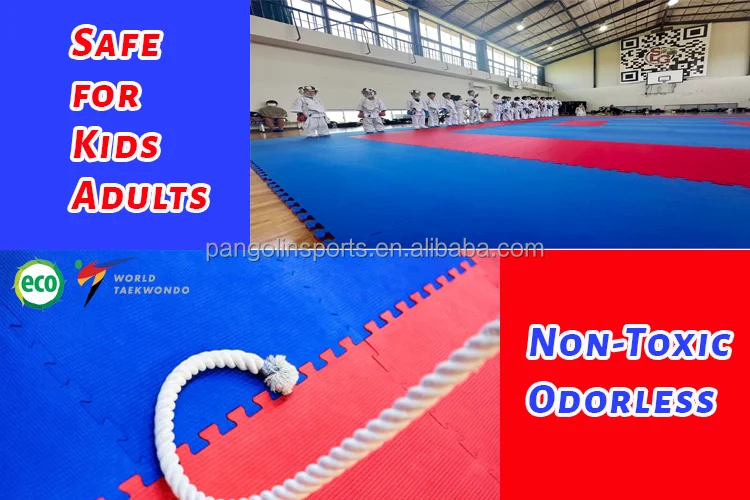 XPE Foam Tatami Puzzle Mats - WKF Approved Taekwondo Floors