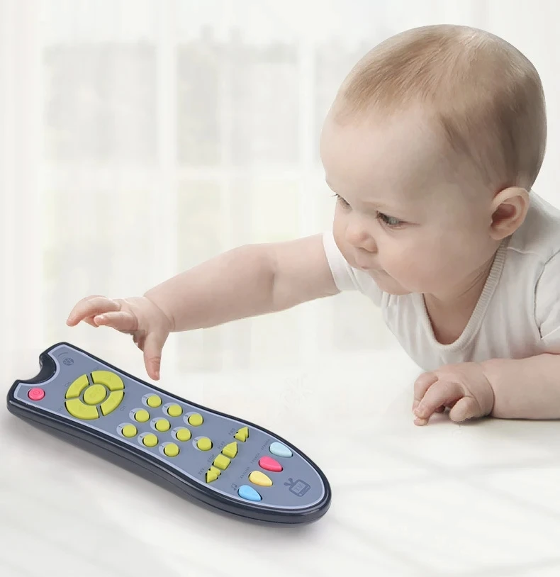 Baby Tv Remote Control Kids Musical Early Educational Toys Simulation ...
