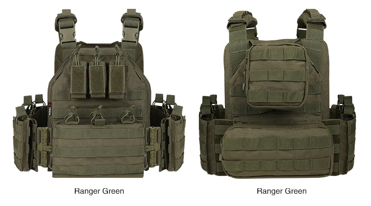 YAKEDA Hot Sale Ranger Green Combat Assault Vest Plate Carrier Tactical ...