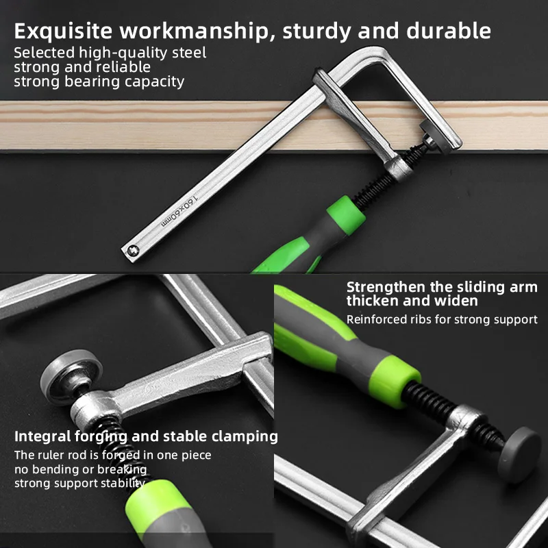 Guide Rail Woodworking Clamps 120/160/200/300mm With Plastic Handle ...