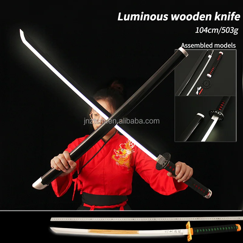 41inch Weapon Sword Demon Slayer Cosplay Sword Anime Ninja Knife Katana ...