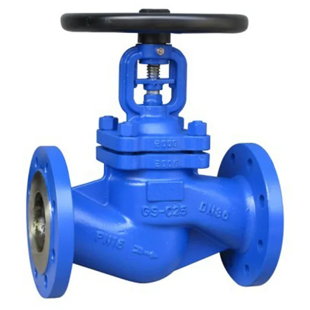 Din Pn40 Wcb Bellows Globe Valve For Hot Oil - Buy Din Globe Valve ...
