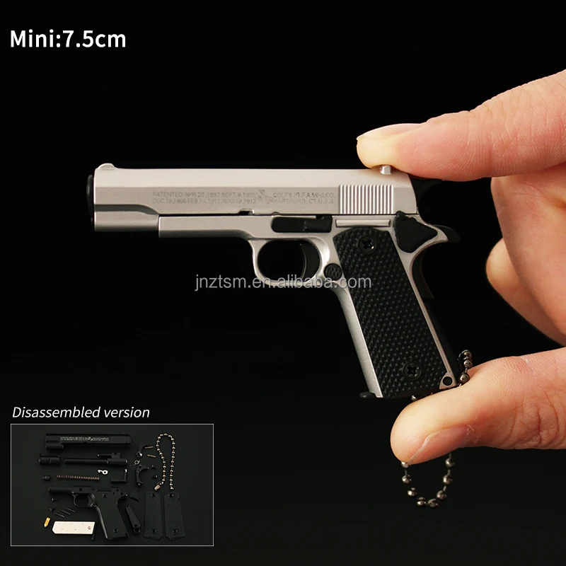 Hot Sale 7.5 cm Metal Toy Gun 1911 Keychains Suit Kids Adults Zinc ...