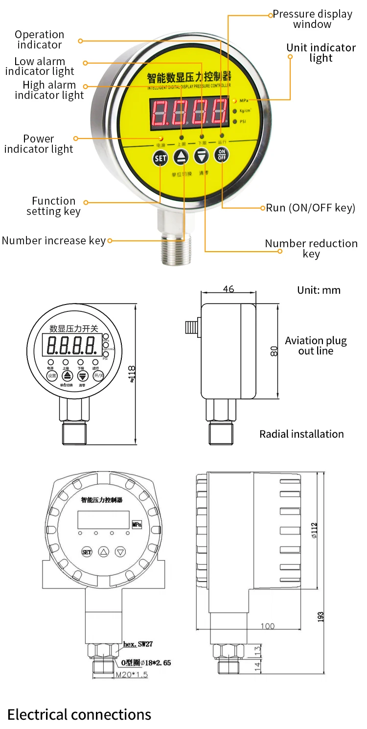 Pressure Control And Measurement Intelligent Digital Pressure Control - Buy Pressure Control ...